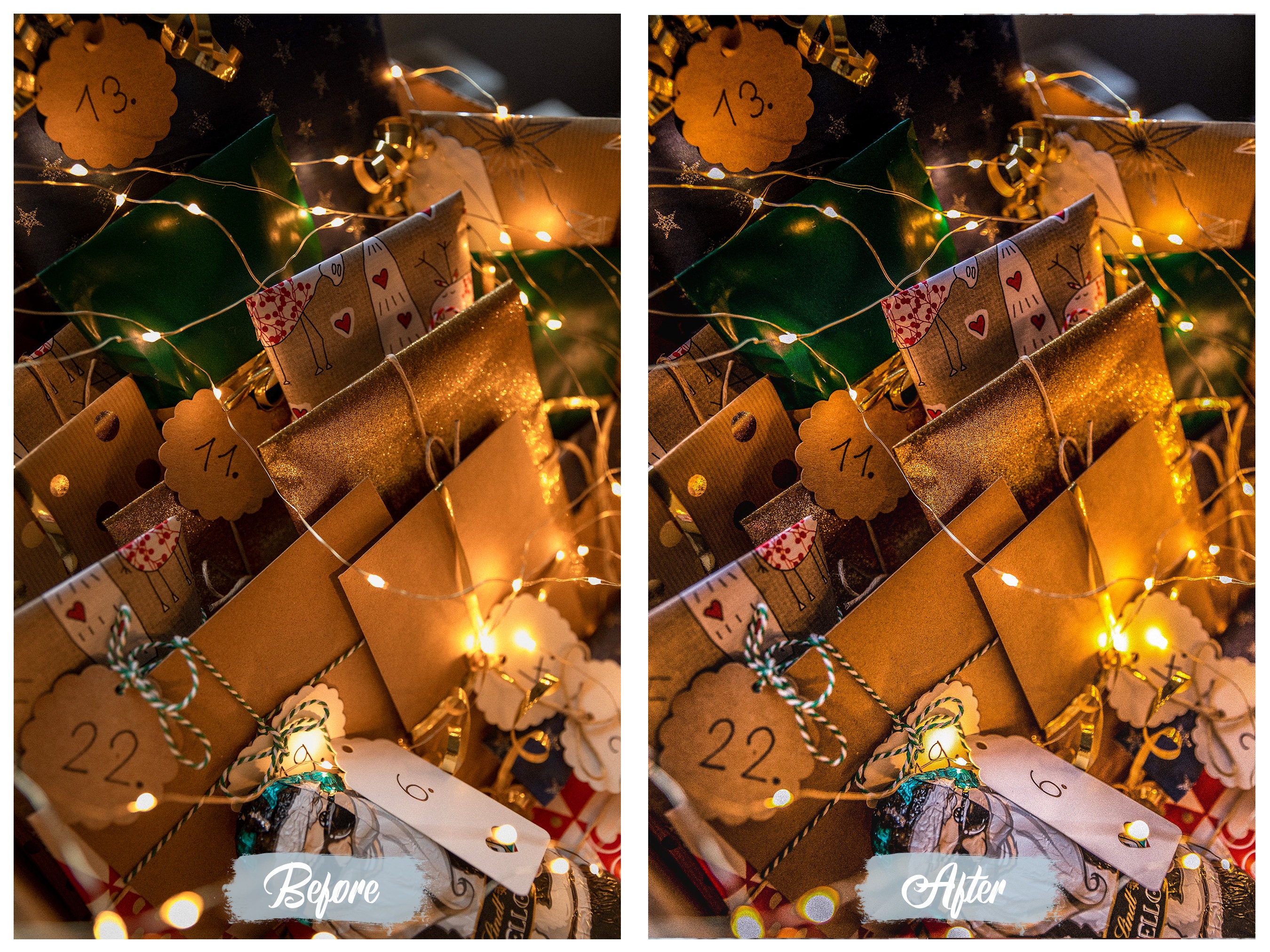 Christmas Lights Lightroom Presets | Mobile & Desktop | Xmas Filters ...