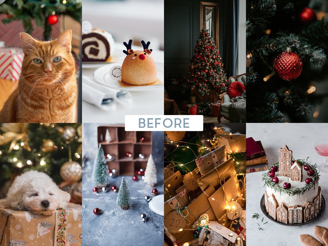 Christmas Lights Lightroom Presets | Mobile & Desktop | Xmas Filters ...