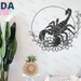 Scorpion Circle Frame SVG, Scorpion With Flower Svg, Scorpion Cut File ...