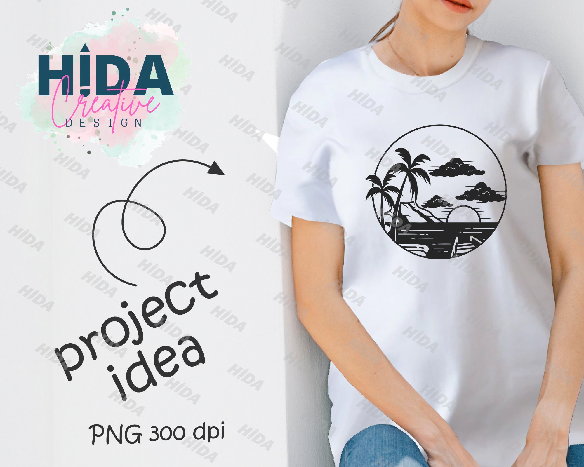 Island SVG File Beach Scene Svg Aloha Beach Svg Tropical - Etsy