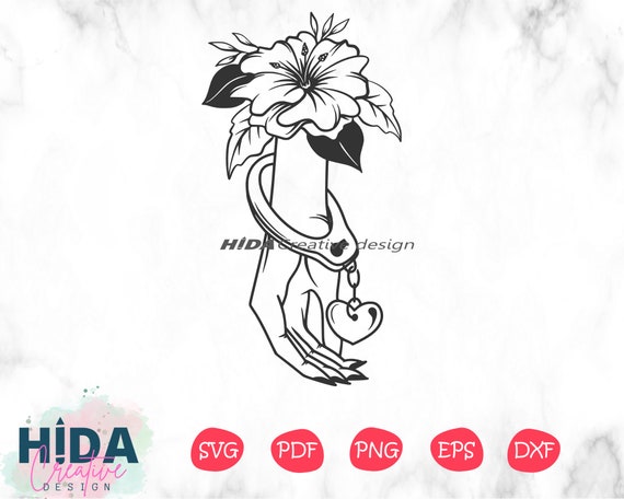 Floral Handcuff SVG Hand Cuffed Love Svg Girl Hand With - Etsy