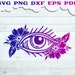 Eye SVG File, Floral Eye Svg, Human Eye With Flower Svg, Flower Eye Svg ...