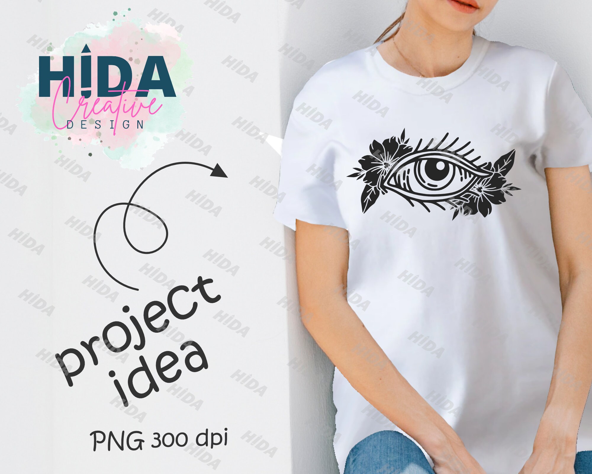 Eye SVG File, Floral Eye Svg, Human Eye With Flower Svg, Flower Eye Svg ...