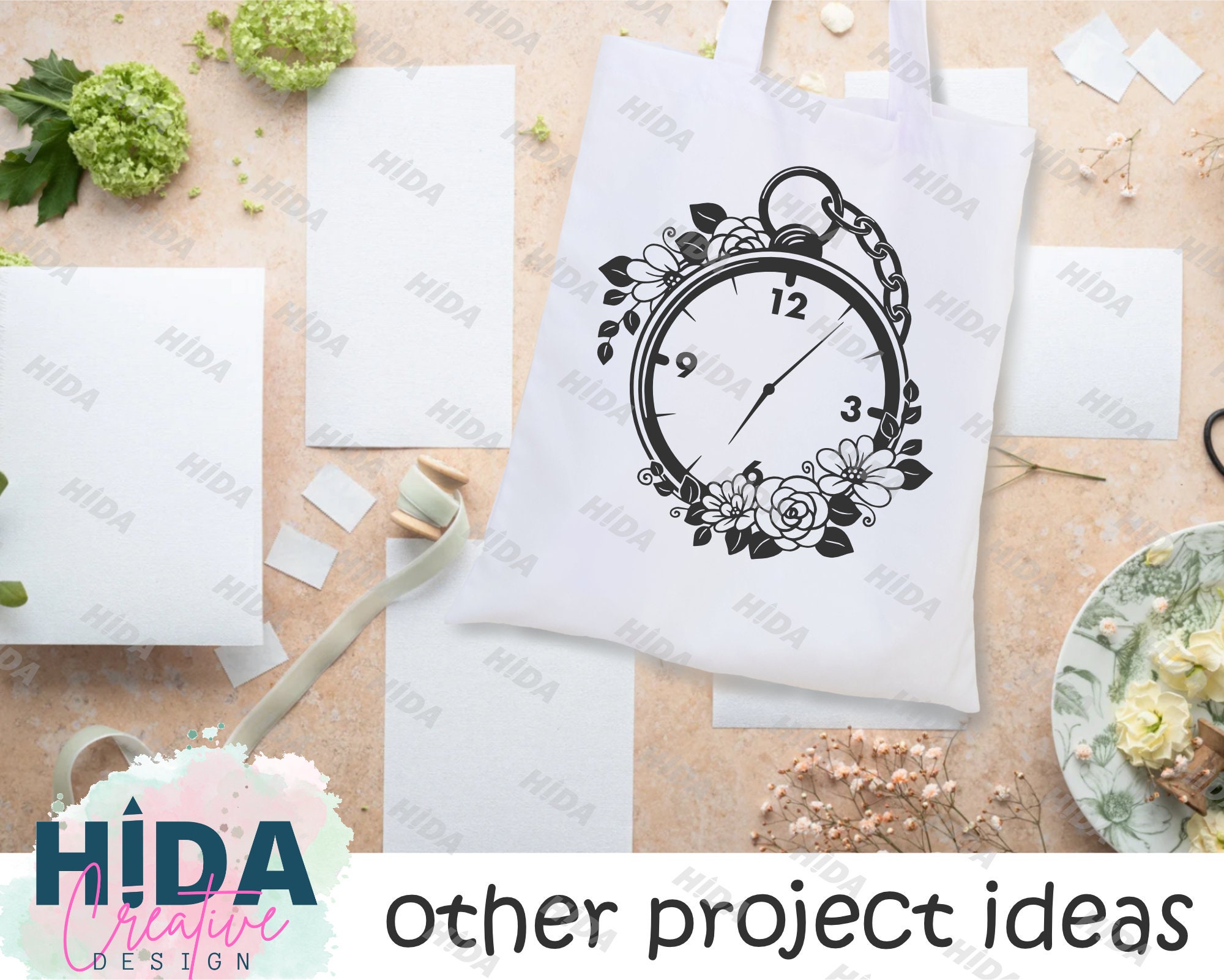 Pocket Watch SVG File Vintage Pocket Watch Svg Floral Pocket - Etsy