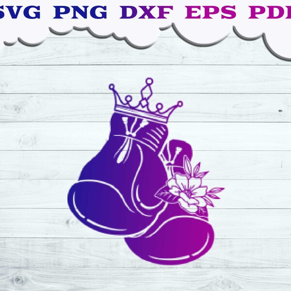 Girl Boxing Svg - Etsy