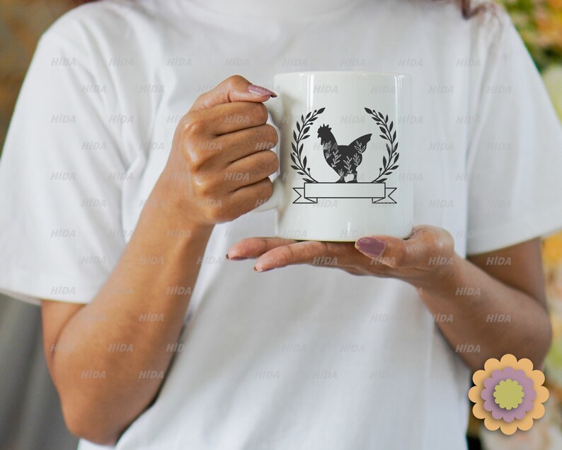 Hen Monogram Frame SVG Hen Wreath Svg Farmer Market Sign - Etsy