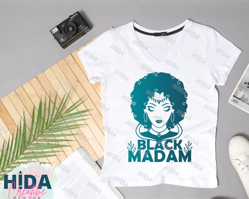 BLACK MADAM Svg, Afro Woman Svg, Afro Girl Svg, Afro Queen Svg, Curly ...