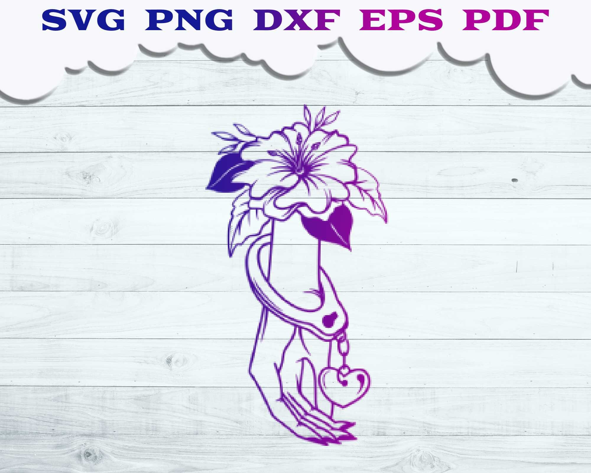 Floral Handcuff SVG Hand Cuffed Love Svg Girl Hand With - Etsy
