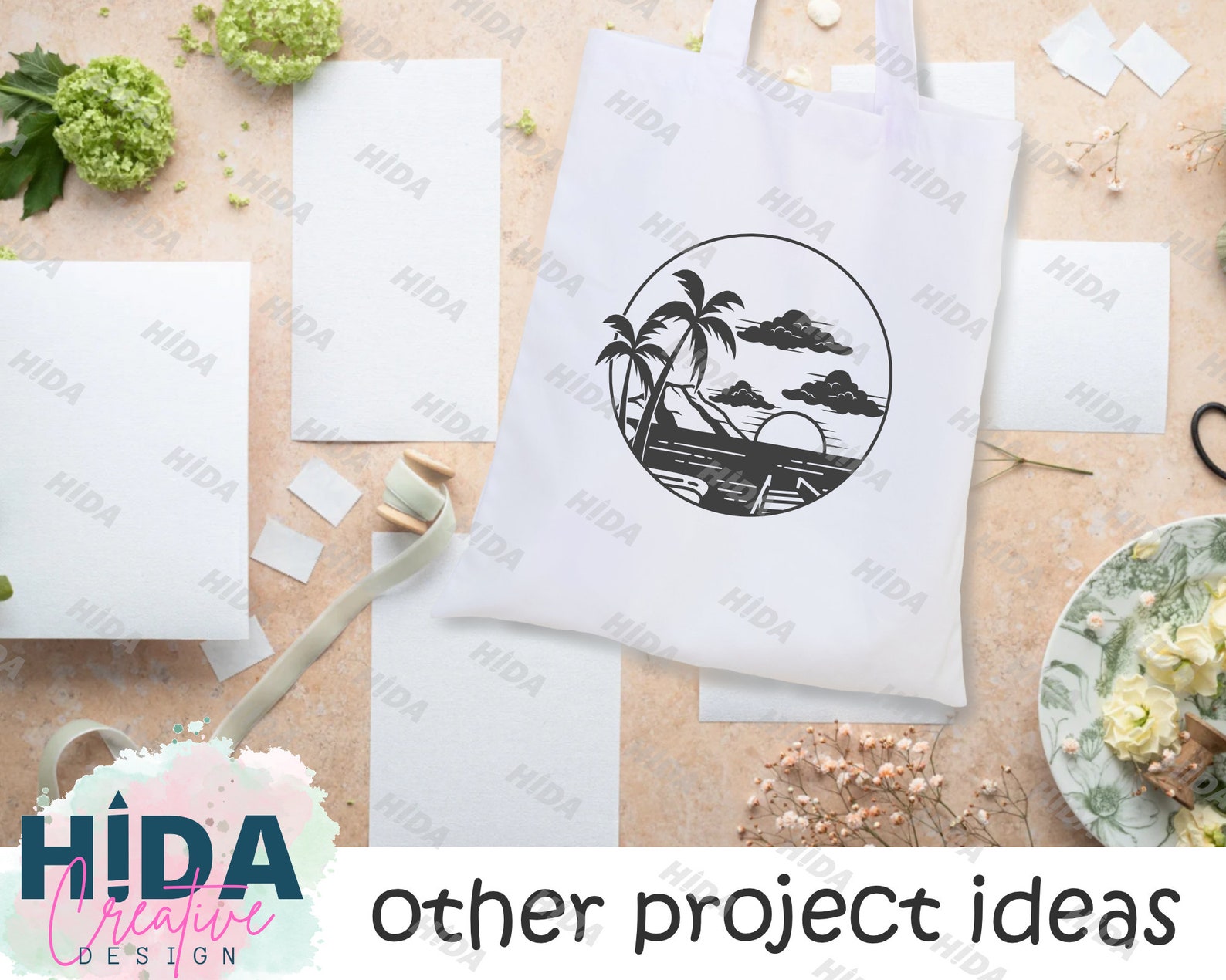 Island SVG File Beach Scene Svg Aloha Beach Svg Tropical - Etsy