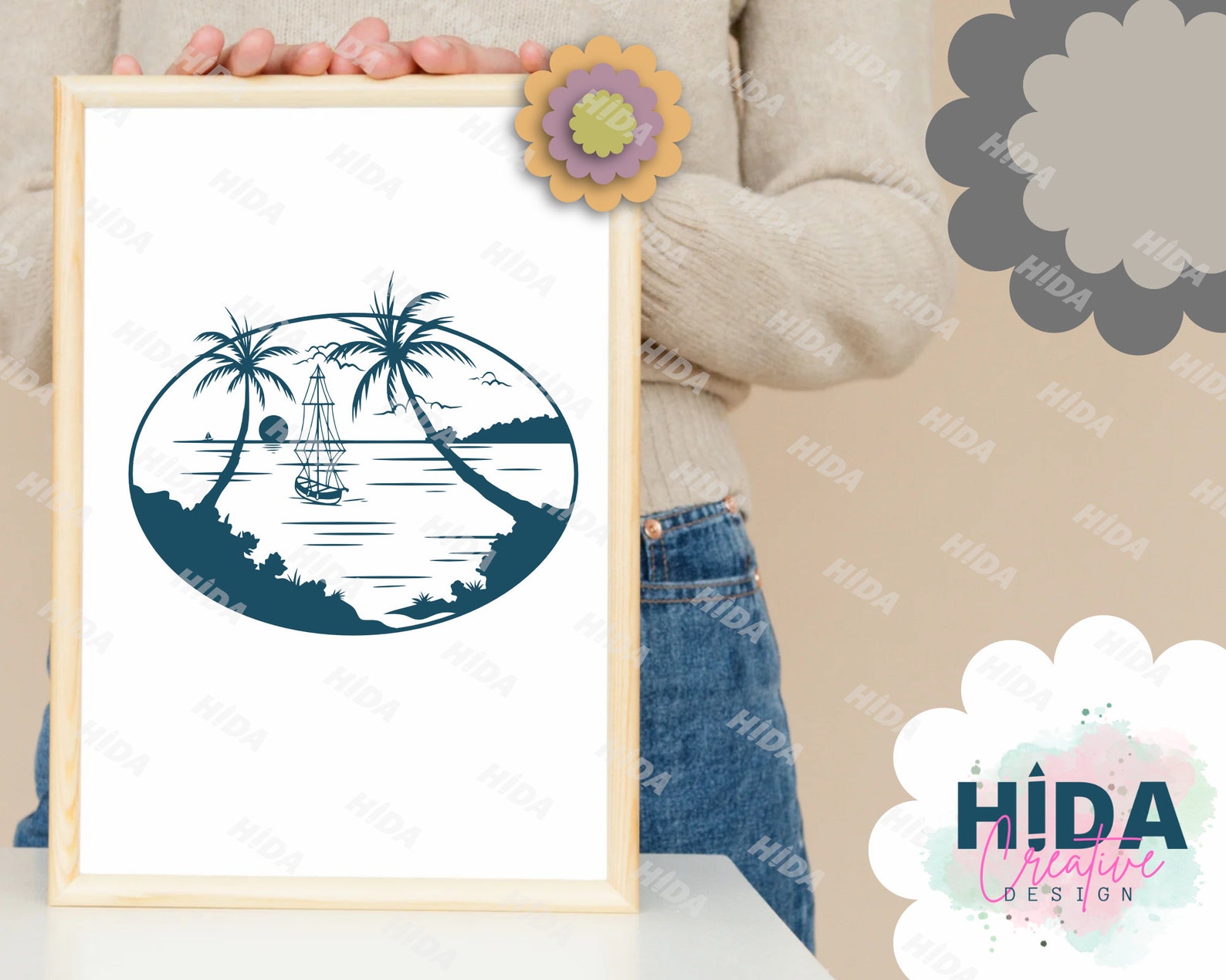 Beach Svg Sailboat on the Sea SVG Sunset Beach Svg Beach - Etsy