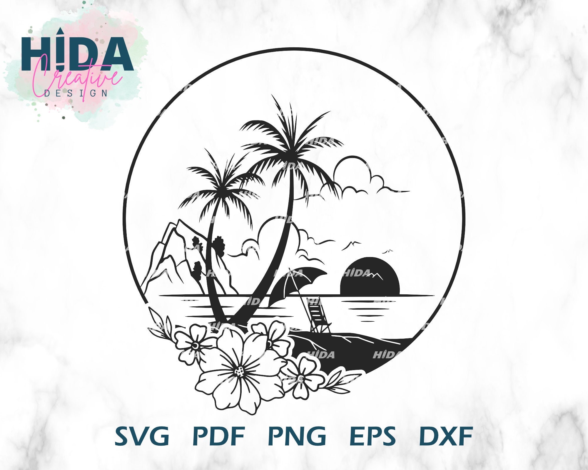 Sea Scene SVG Beach Scene Svg Ocean Svg Adirondack Chair - Etsy Australia