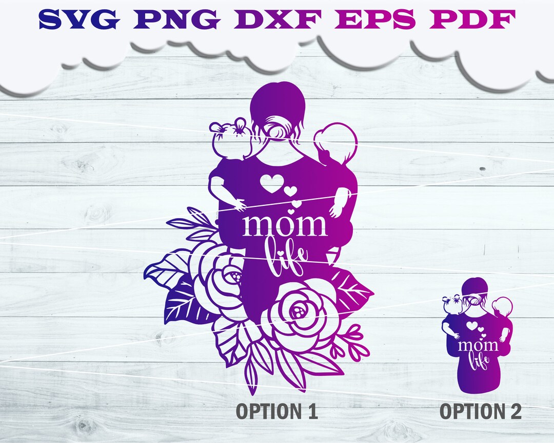 Mother With 2 Child's Svg, Mom and Baby Svg, Mother Day Svg, Mom and ...
