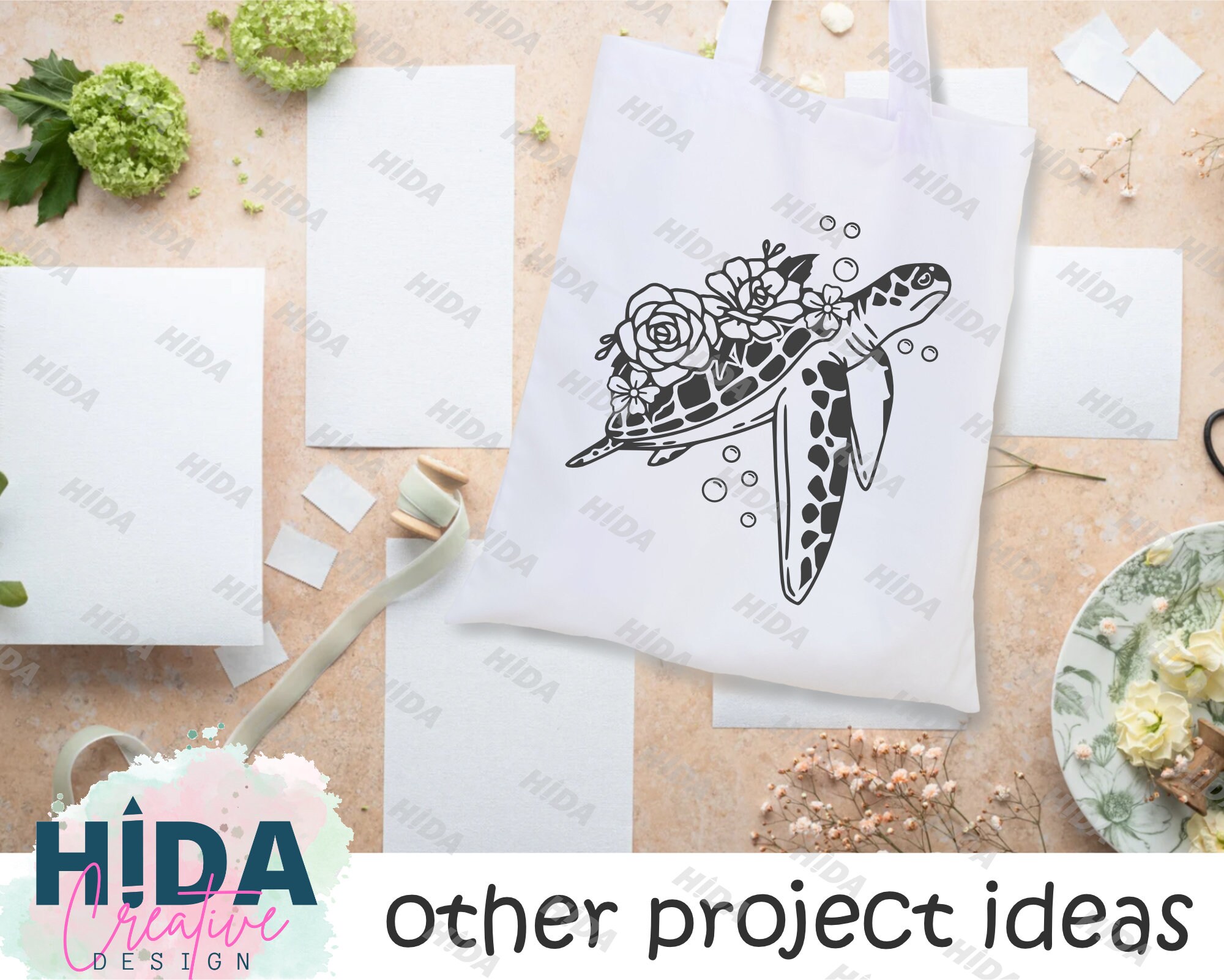 Floral Turtle SVG Turtle Svg Turtle Cut File Turtle With - Etsy Australia