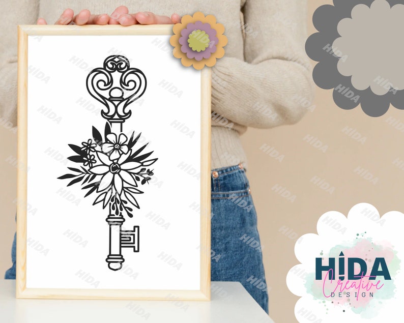 Vintage Key SVG Floral Keys Svg Home Keys Svg Locksmith - Etsy