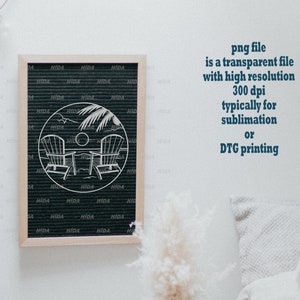 Adirondack Svg, Lounge Chair Svg, Chair With Sunset Svg, Beach Chair ...