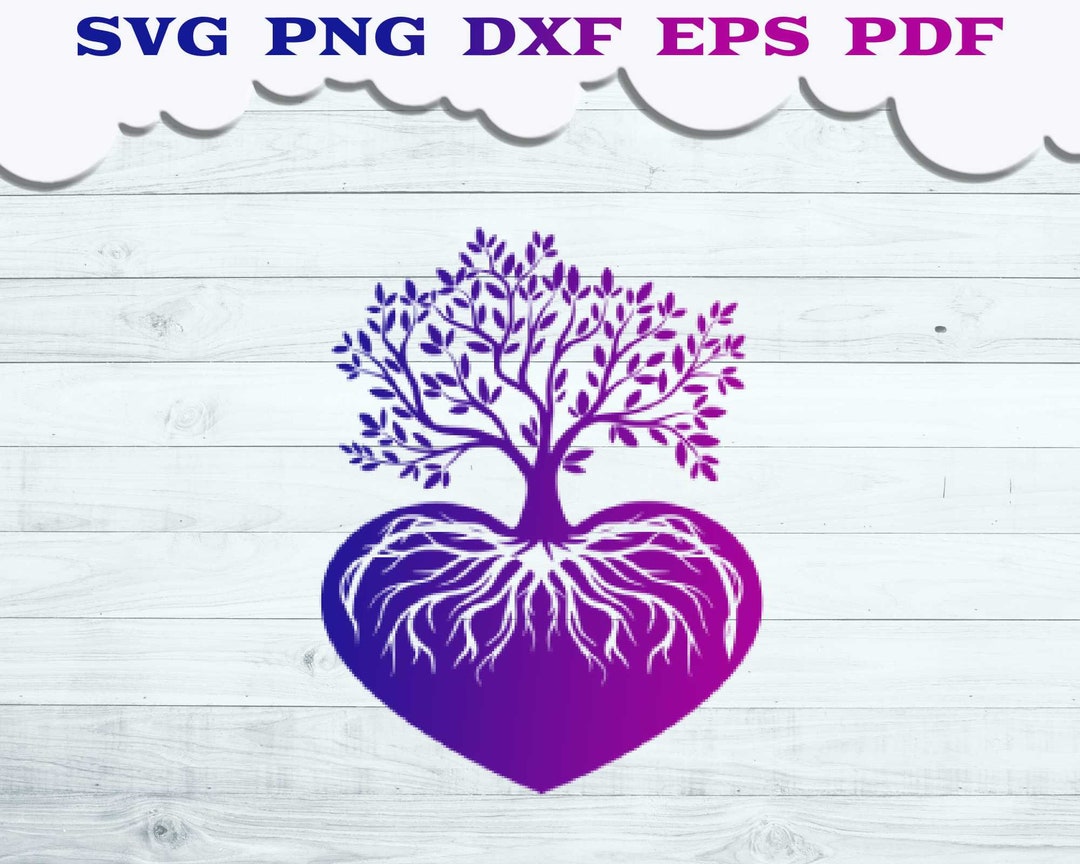 Love Tree SVG, Tree Grows With Love Svg, Sweetheart Tree Svg, Heart ...