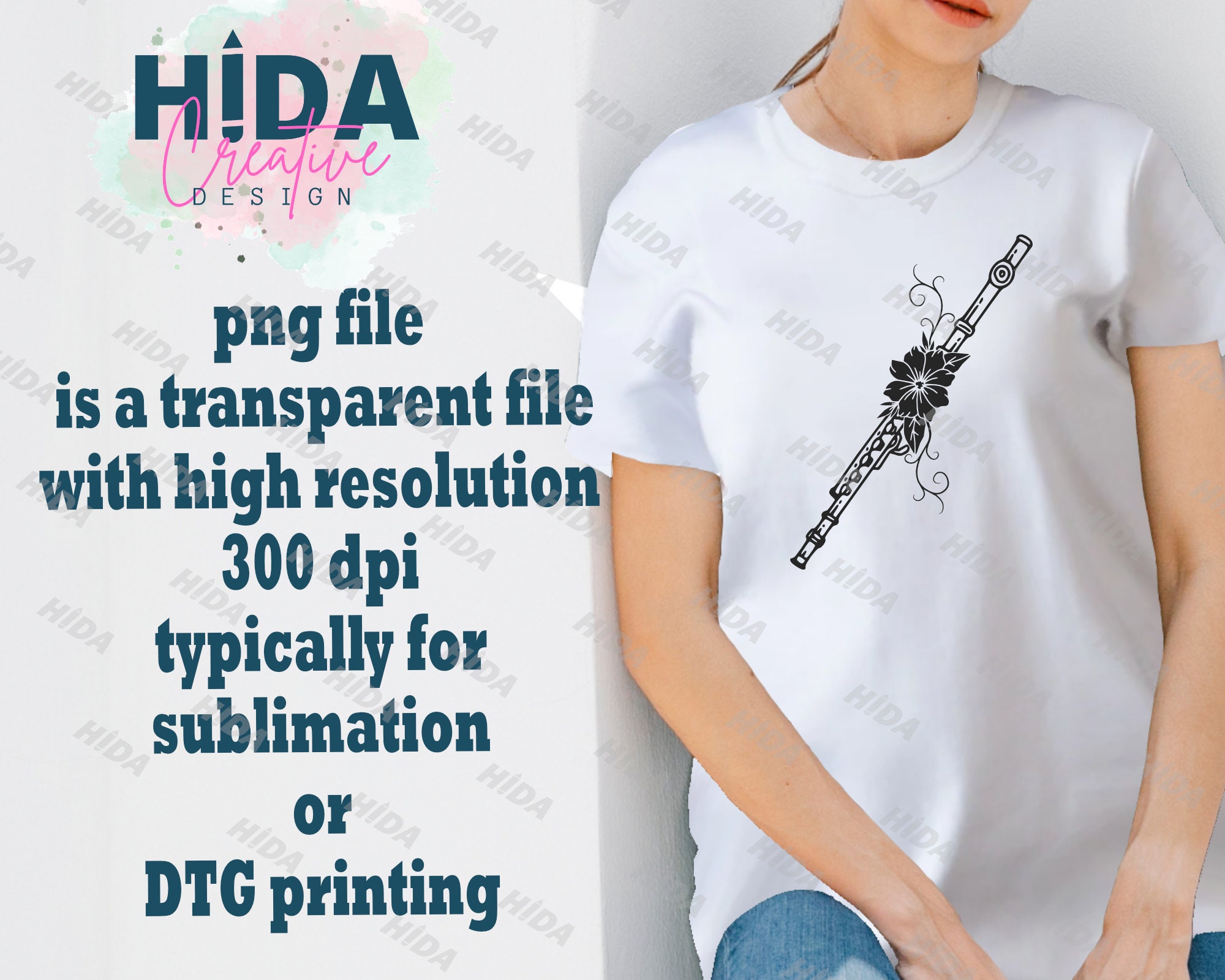 Flute SVG File, Floral Flute Svg, Flower Flute Svg Cut File, Marching ...