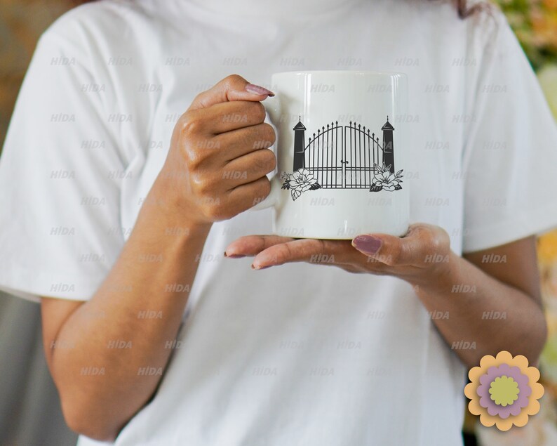 Floral Gate SVG Gate With Flower Svg Vintage Gate Svg Iron - Etsy