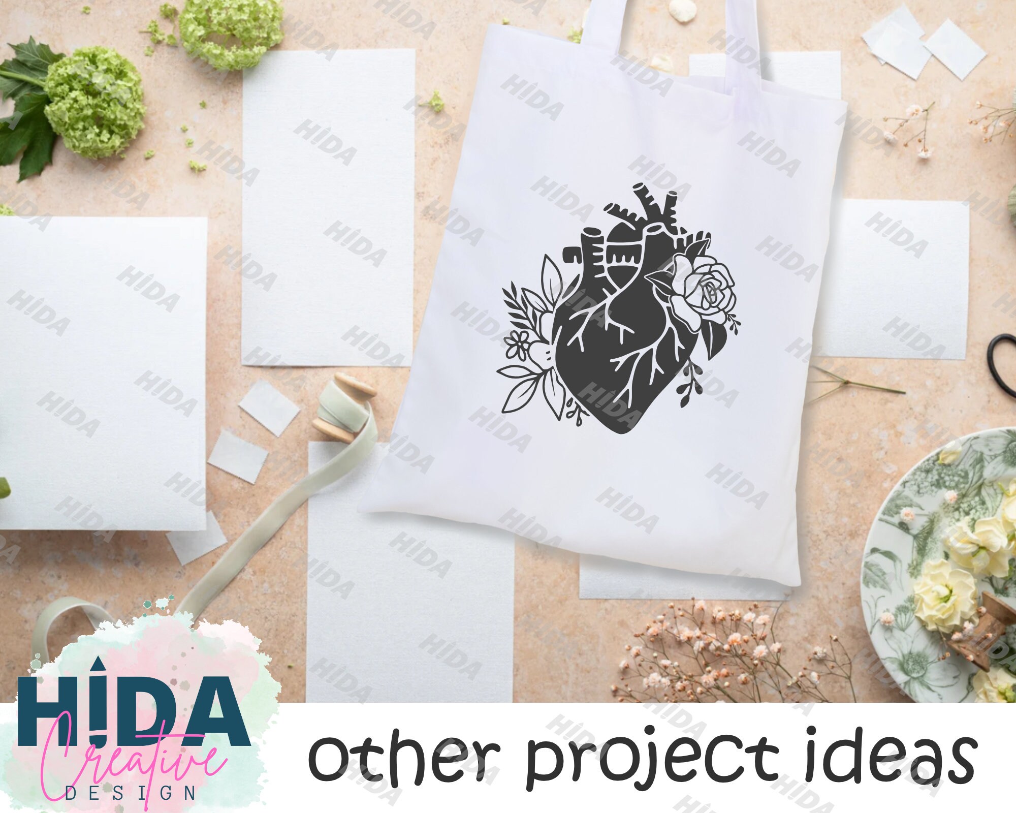Hearth SVG File Floral Hearth Svg Anatomical Hearth With - Etsy