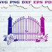 Floral Gate SVG, Gate With Flower Svg, Vintage Gate Svg, Iron Door Cut ...