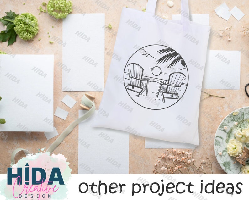 Adirondack Svg Lounge Chair Svg Chair With Sunset Svg Beach - Etsy