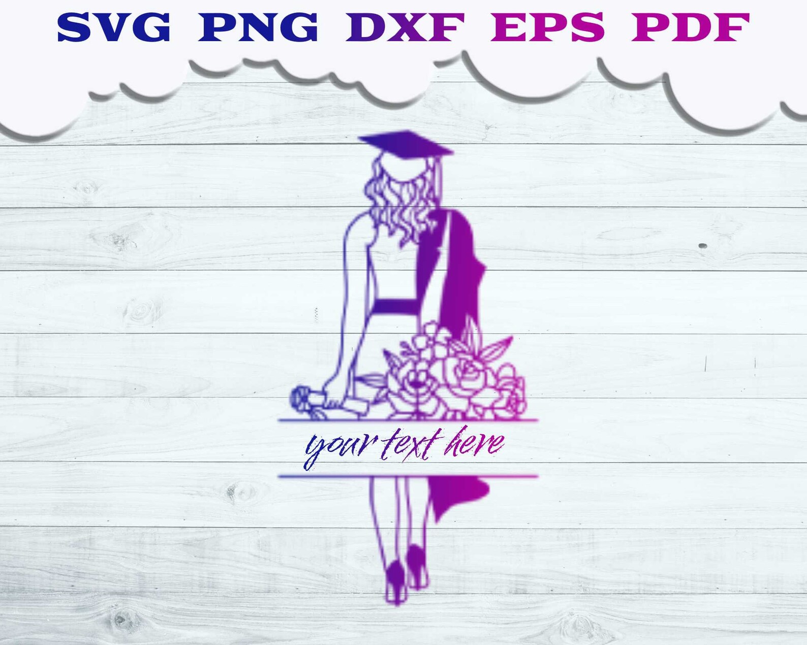 Split Graduation SVG Split Floral Girl Svg Last Day of - Etsy