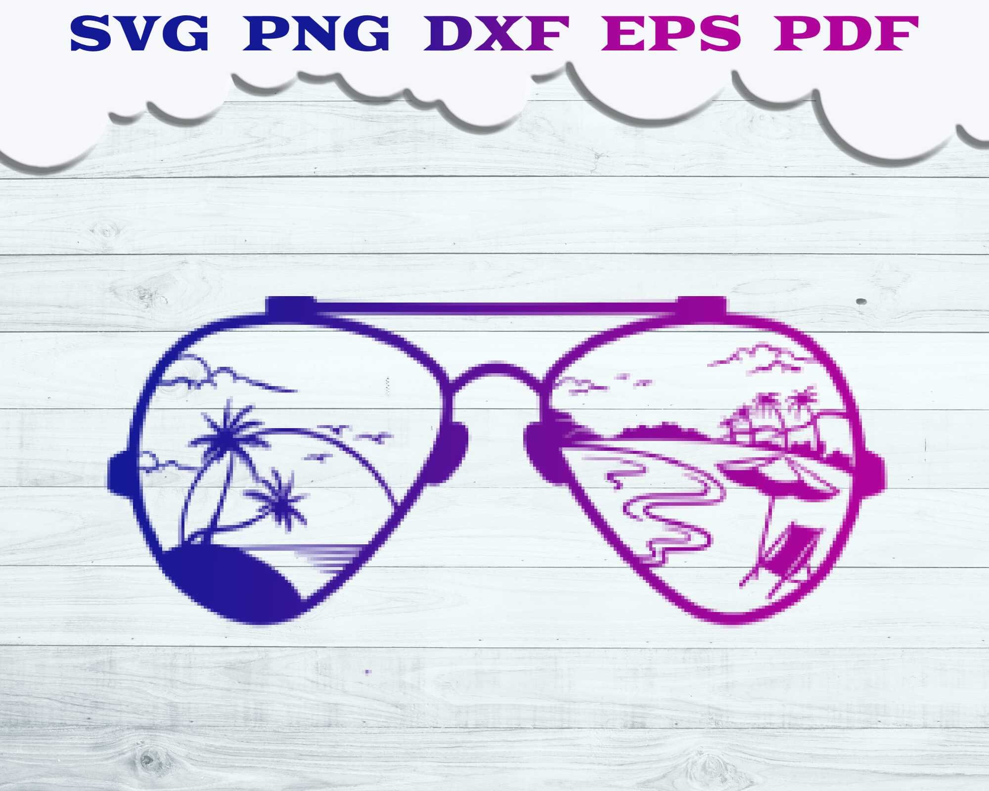 Sunglasses Beach SVG, Beach Scene Svg, Beach Summer Svg, Summer Svg ...