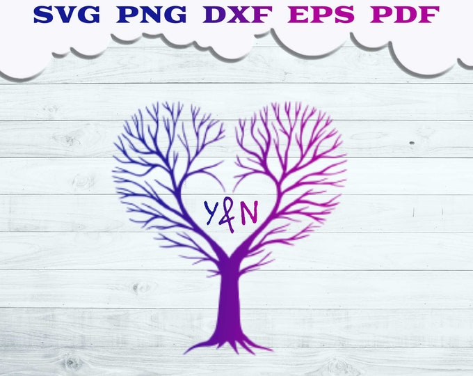 Tree With Heart Svg,valentine Tree Svg,love Tree Svg,valentines Day Svg ...
