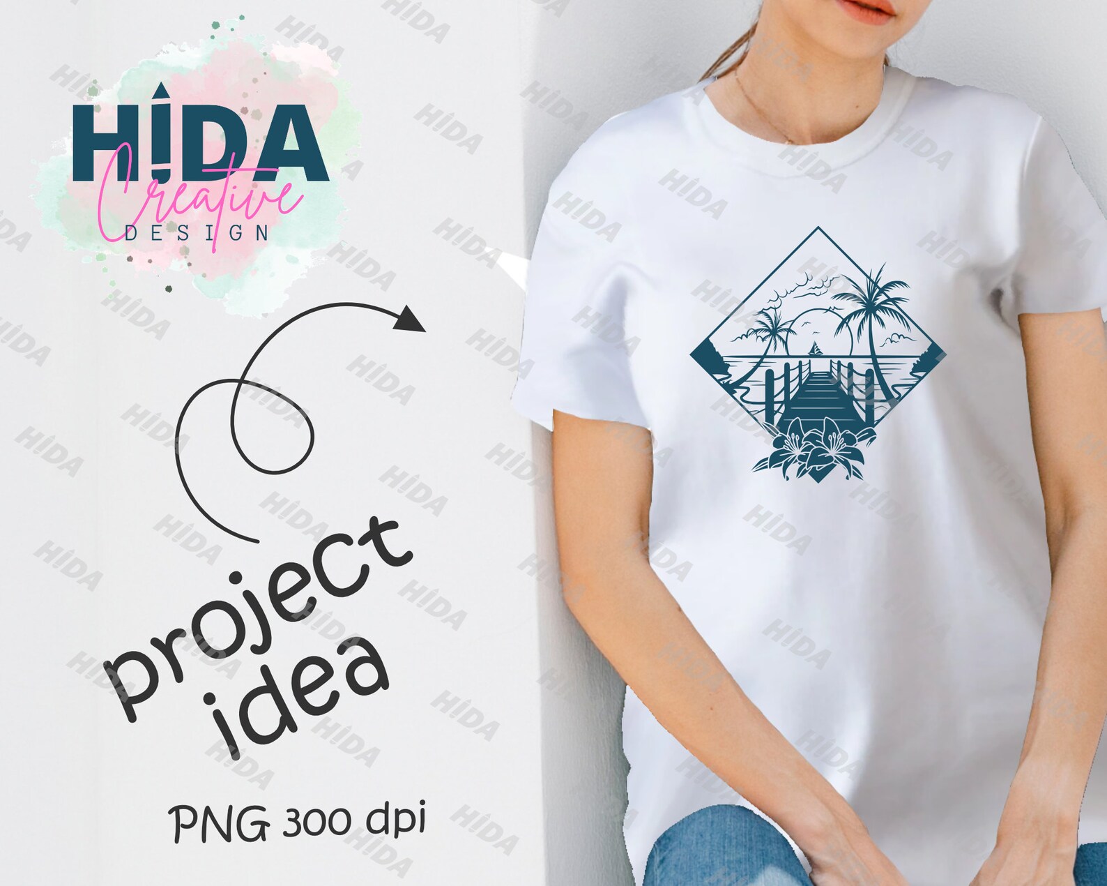 Beach SVG Beach Scene Svg Sea Summer Svg Beach With Square - Etsy