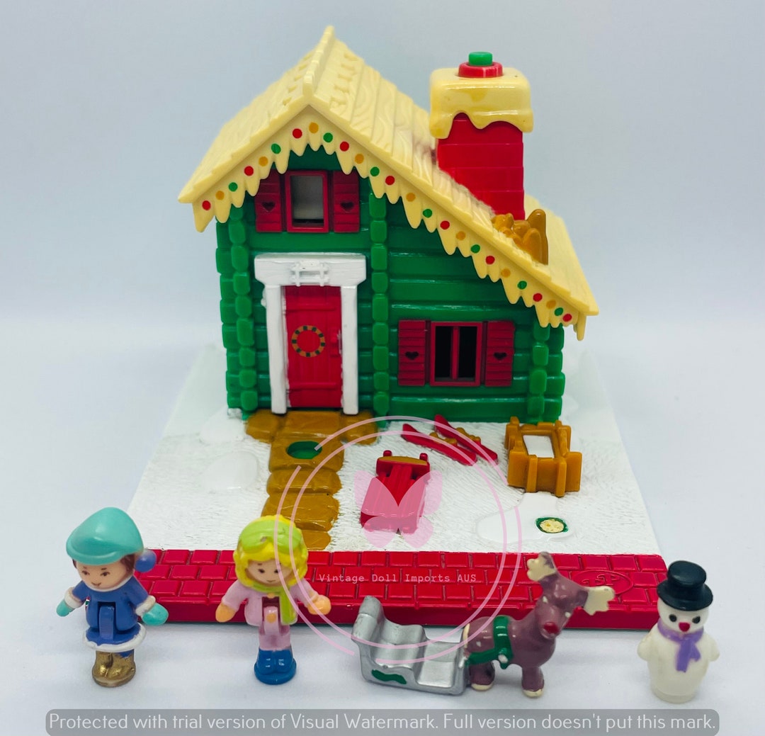 1993 Polly Pocket Musical Chalet Pollyville Complete - Etsy