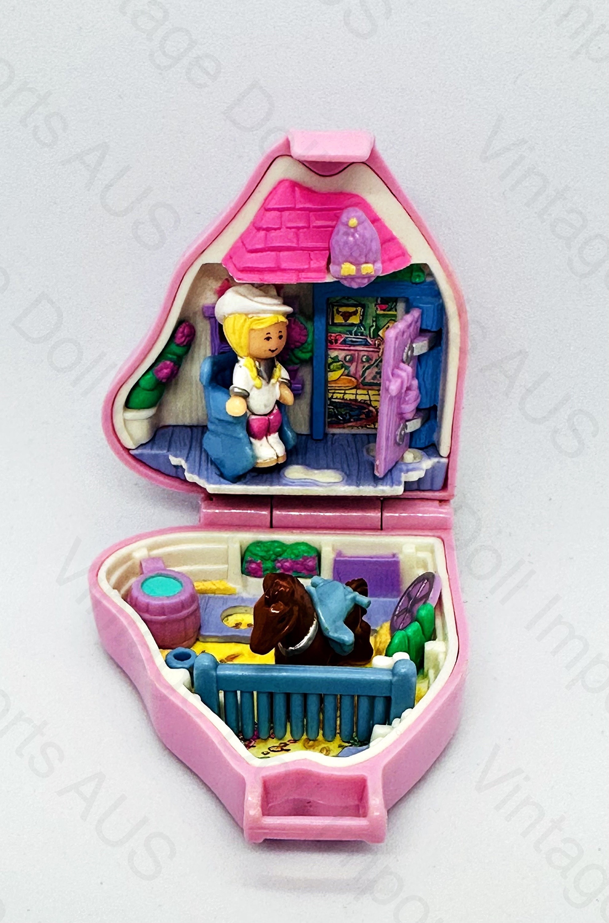 1995 Polly Pocket Western Pony Playset - Etsy