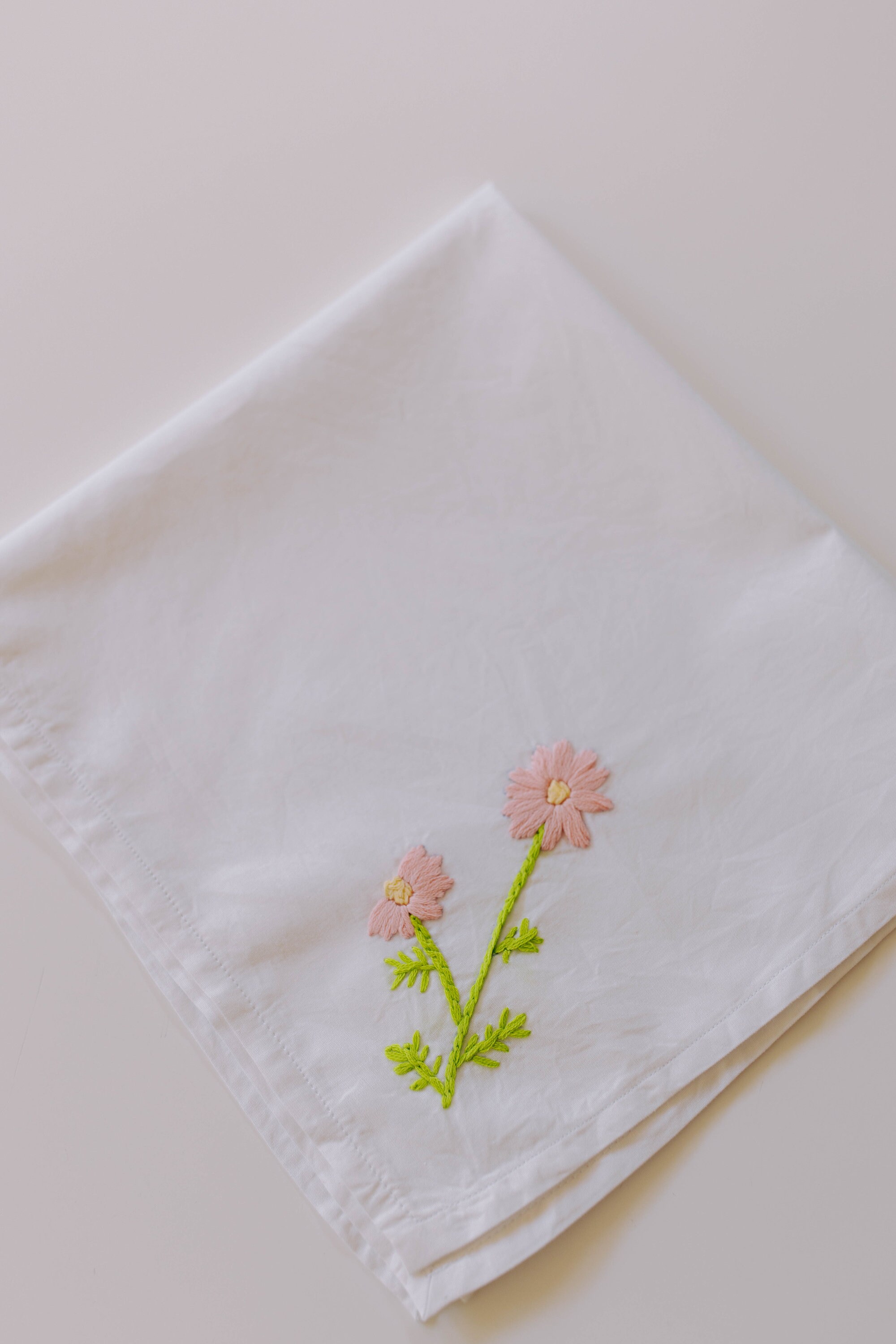 Hand Embroidered Napkins (set of 2) - Etsy