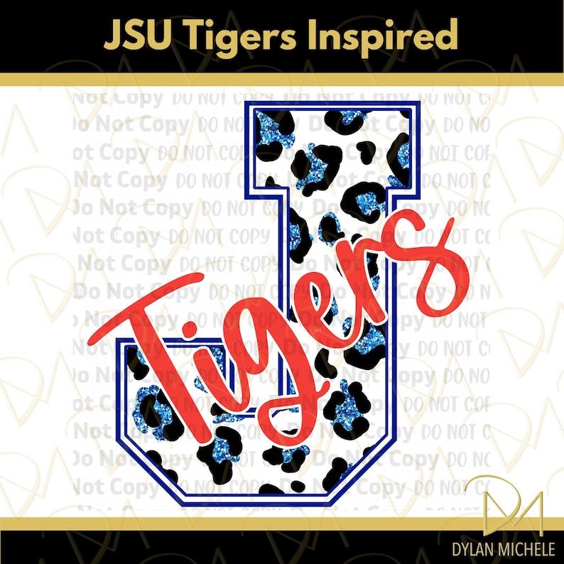 JSU Tigers Inspired - Leopard Print - PNG - Etsy