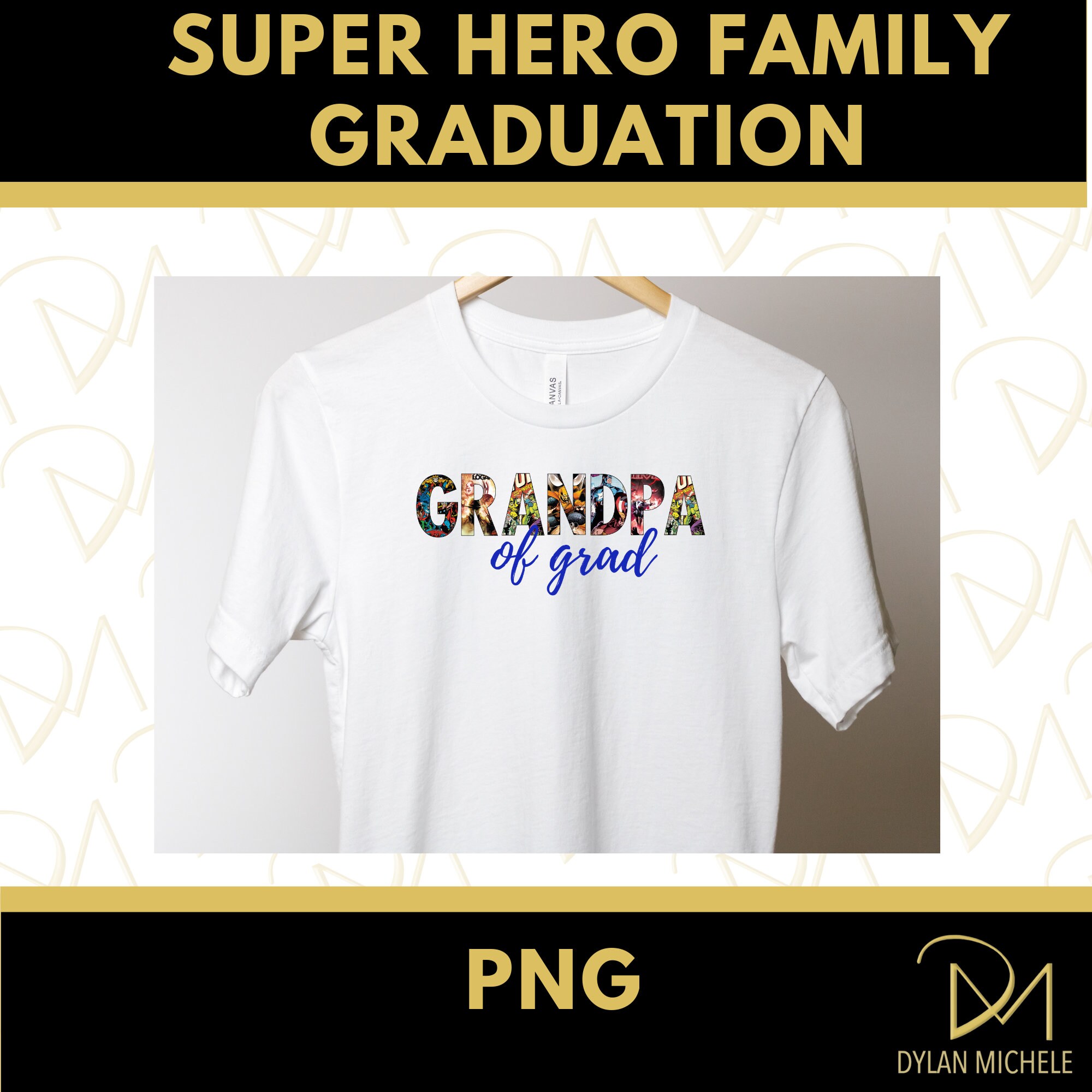 Family Super Hero Graduation Set of 10 - PNG - 3000px - Etsy