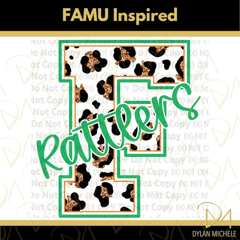 FAMU Rattlers Inspired - Leopard Print - PNG - Etsy