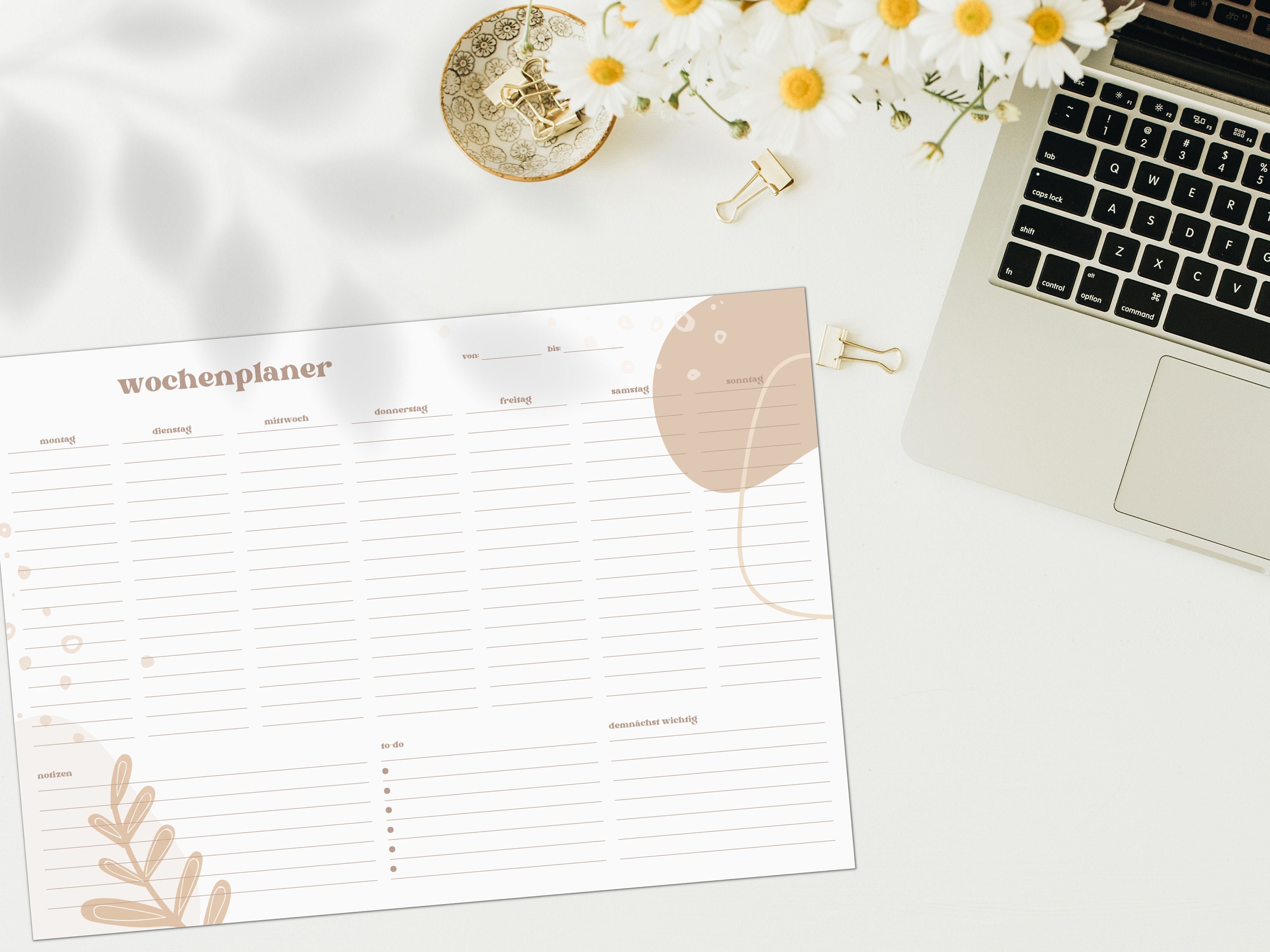 Weekly Planner DIN A3 and A4 | To-do List for Family in German 2023 ...