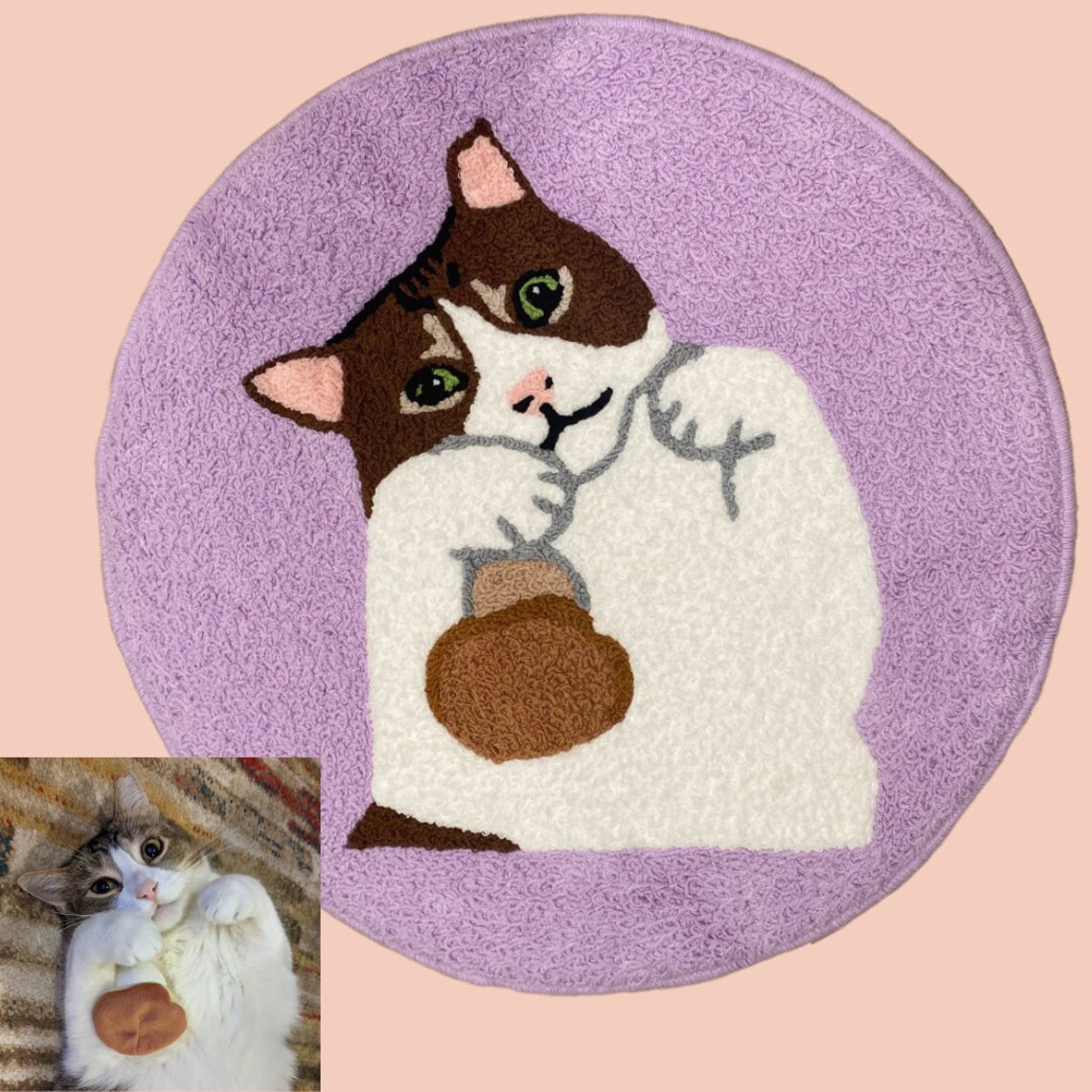 Custom Pet Portrait Rug Personalized Cartoon Pet Rug - Etsy
