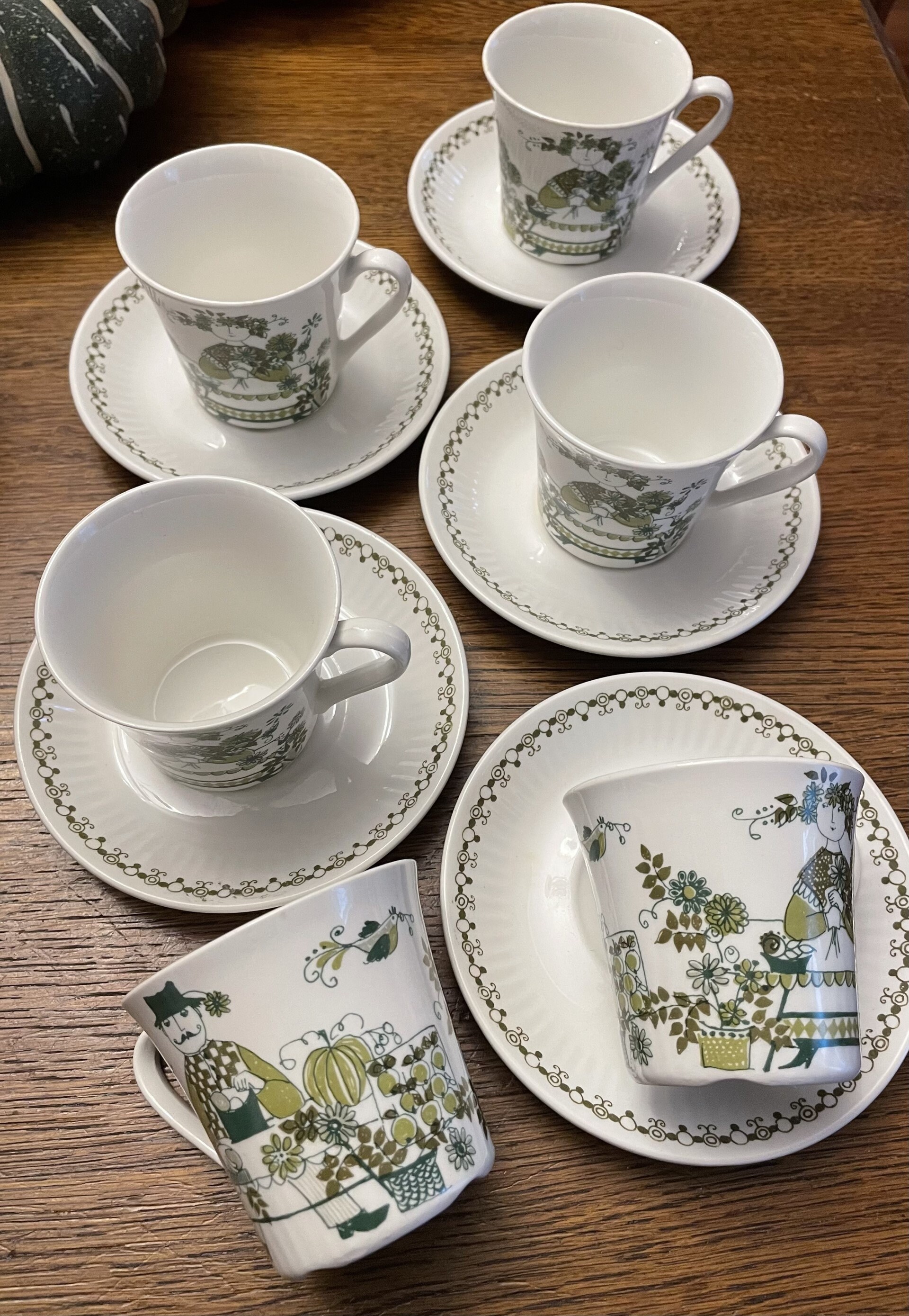 Turi Figgjo Flint Norway Market Pattern Vintage Dishware Collection ...