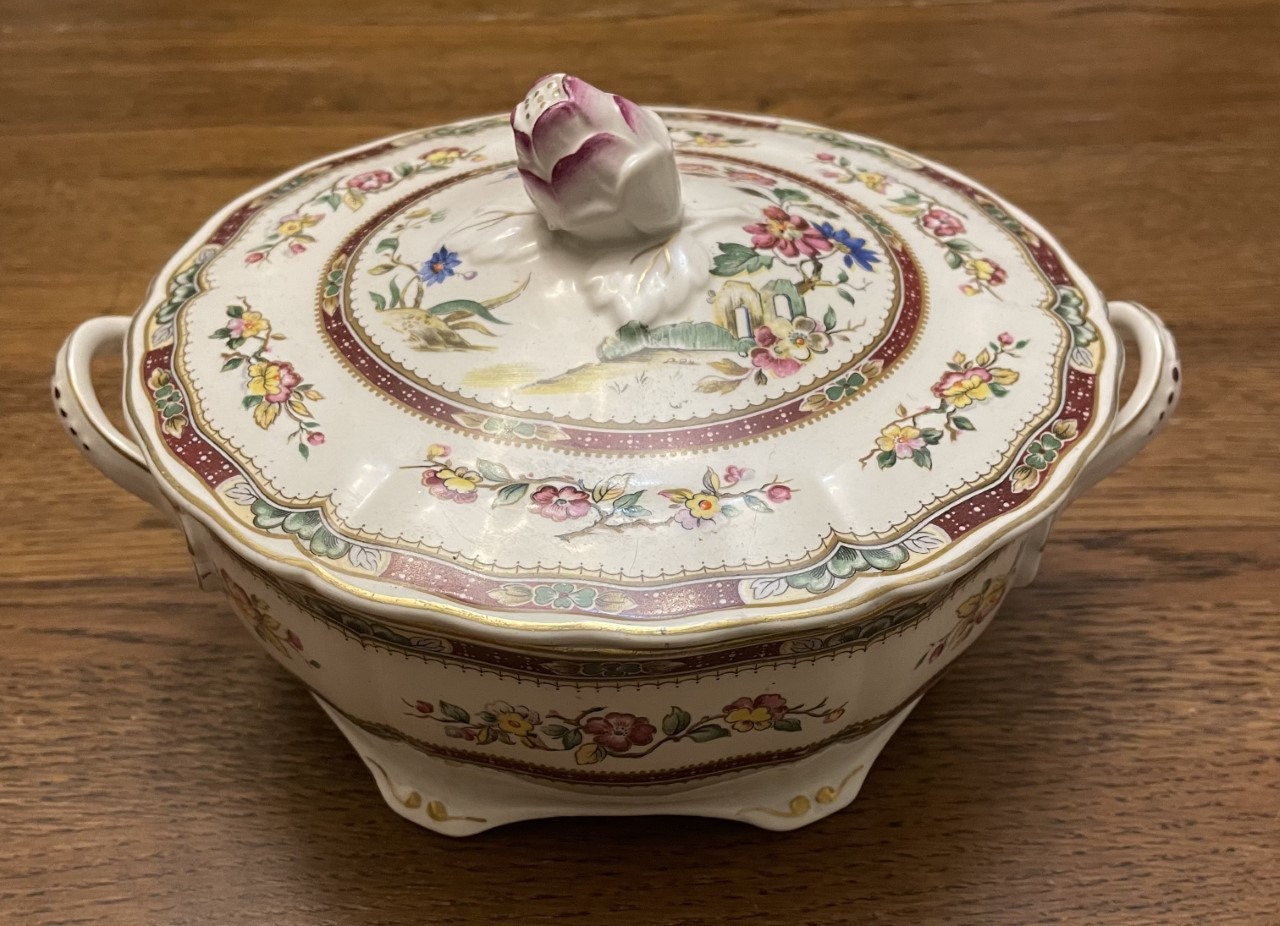 Grindley Marlborough Serving Dish Vegetable Serving Bowl With Lid Made ...
