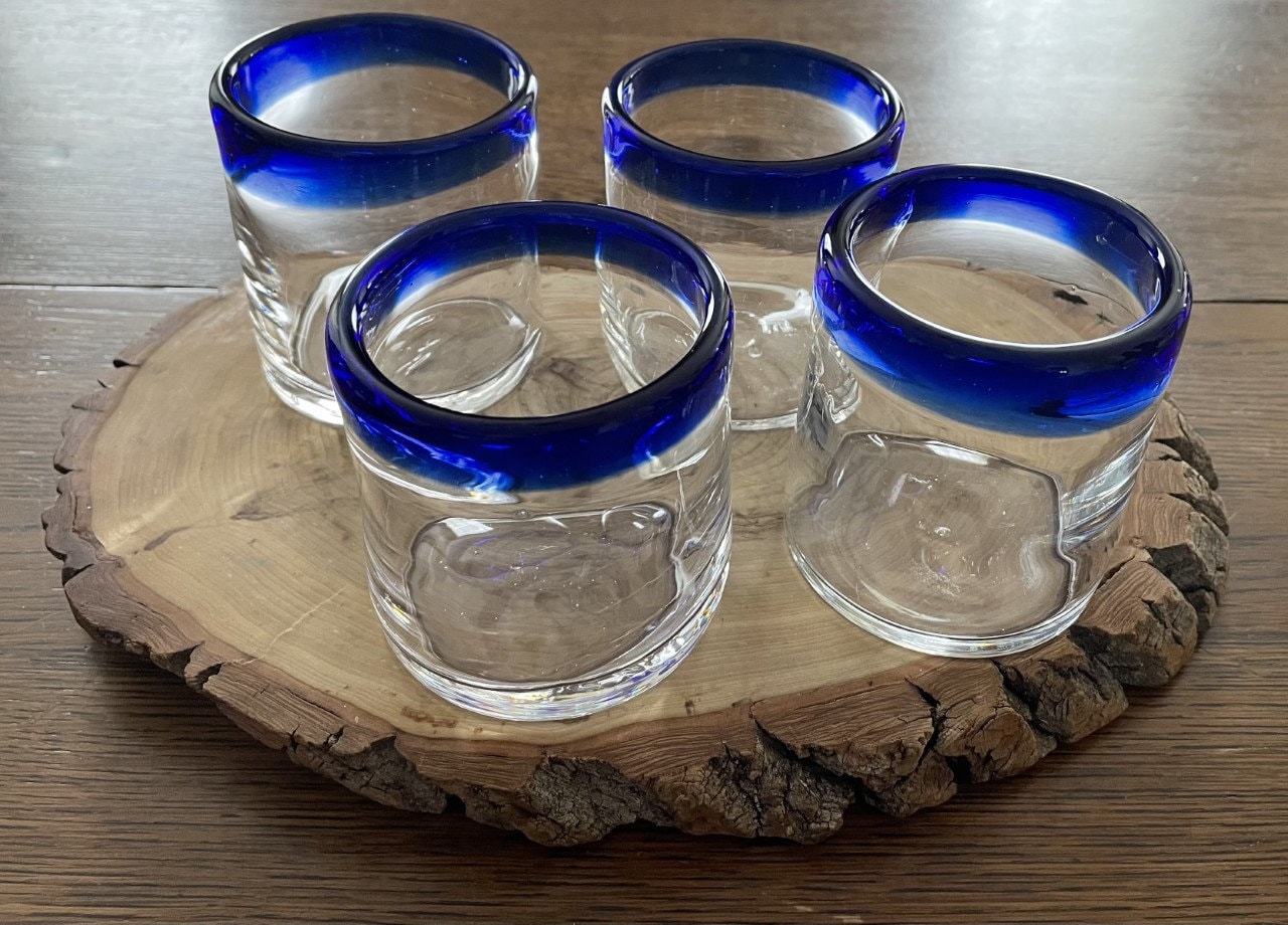 Hand Blown Mexican Glassware | Wine Glasses | Martini Glasses ...
