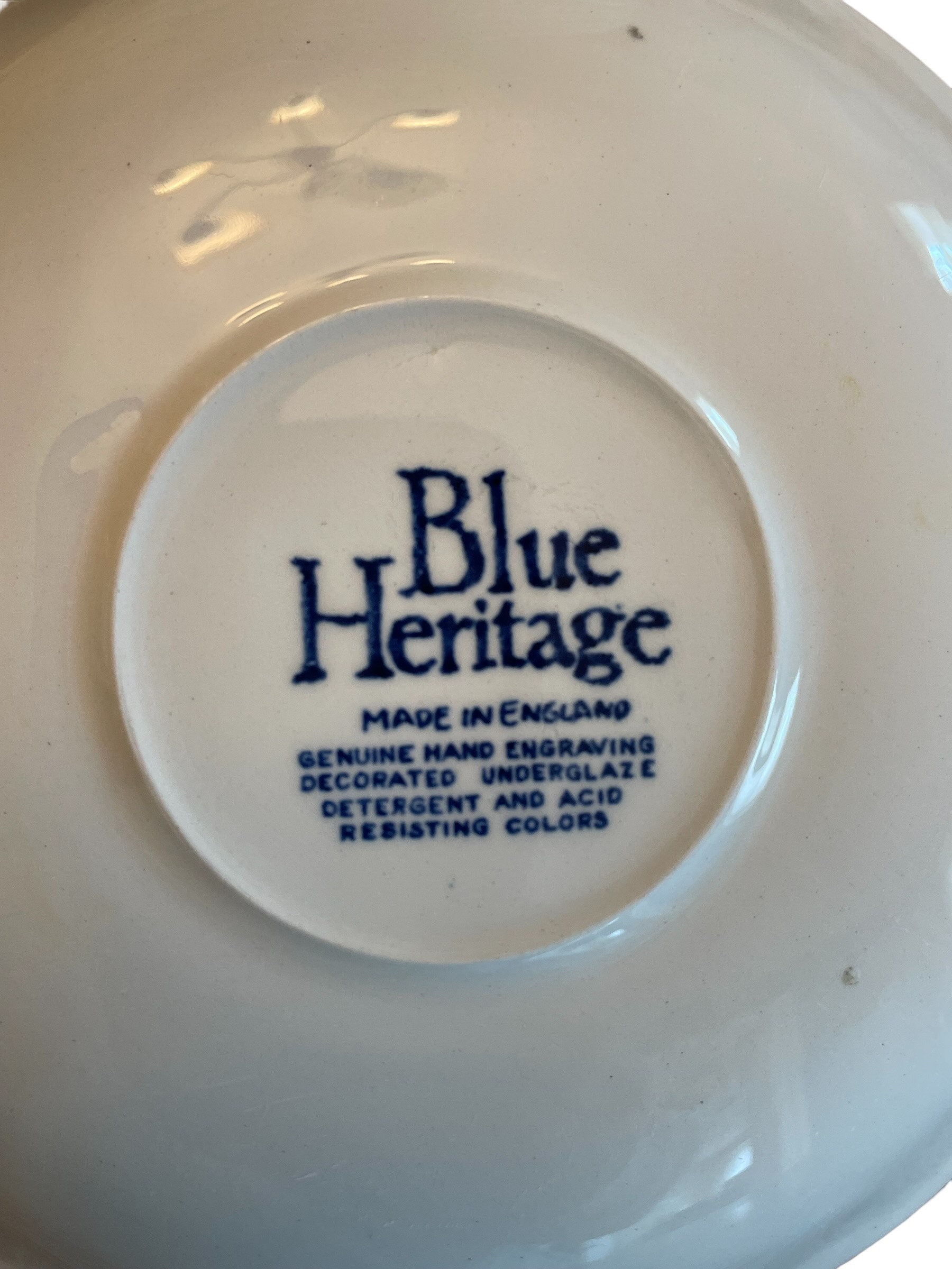 Blue Onion Design Dishes Blue Heritage by Wedgwood Made in England Set ...