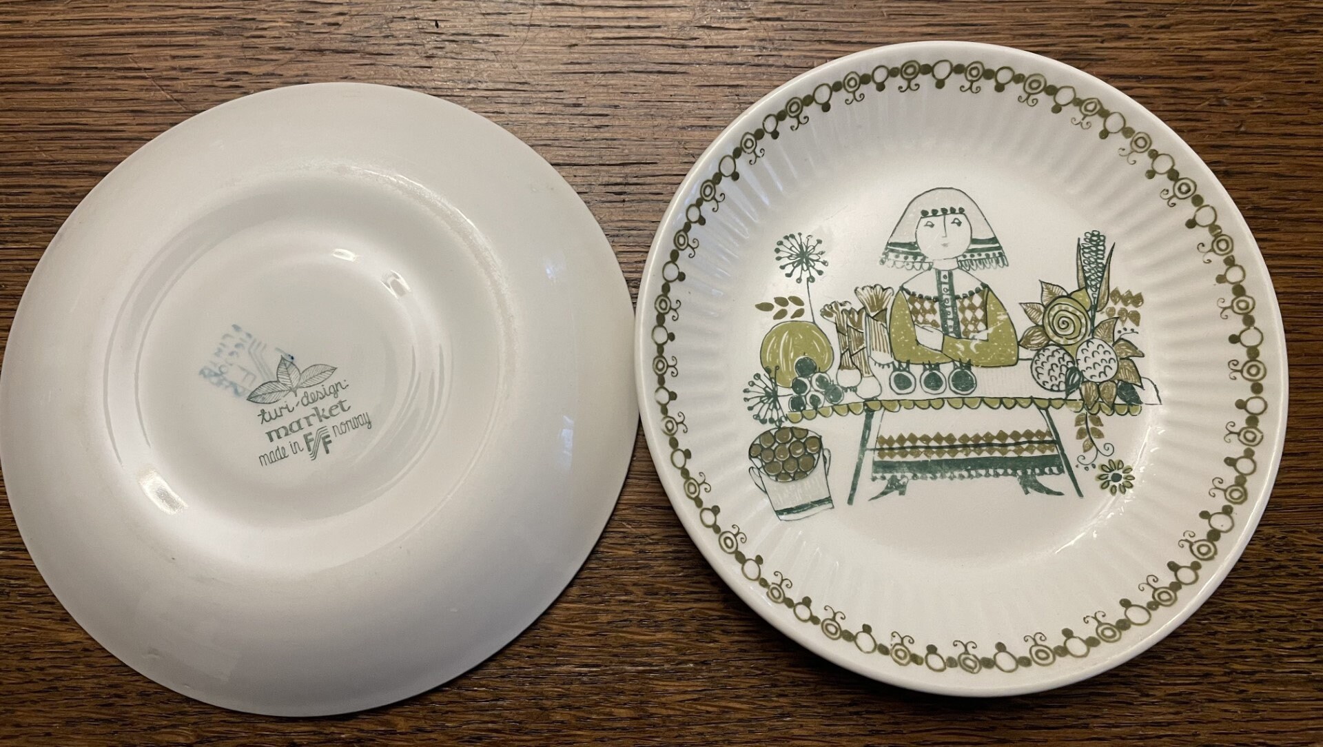 Turi Figgjo Flint Norway Market Pattern Vintage Dishware Collection ...