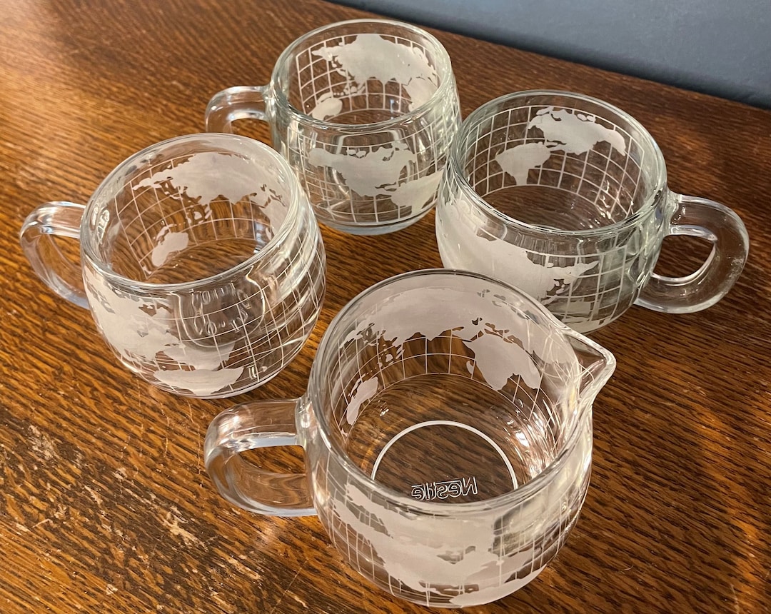 Vintage Nescafe Nestle Glass Mugs | Nestle Creamer | Individually Sold ...