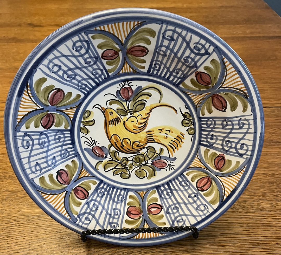 P.V. Puente Pottery | Wall Plate | Hand Painted Pottery | - Etsy