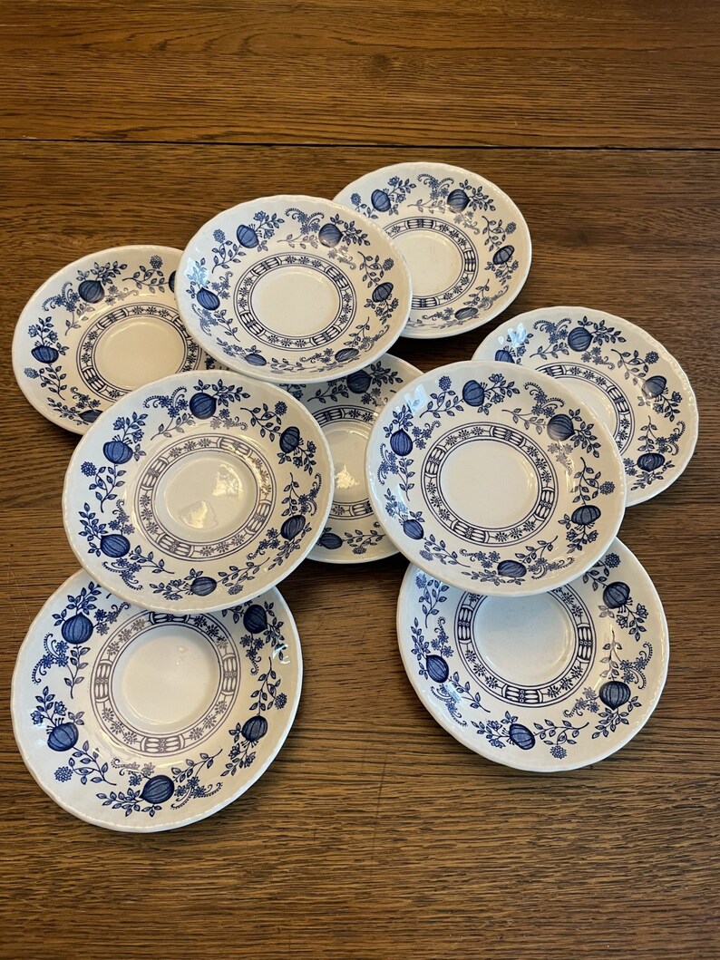Blue Onion Design Dishes Blue Heritage by Wedgwood Made in England Set ...