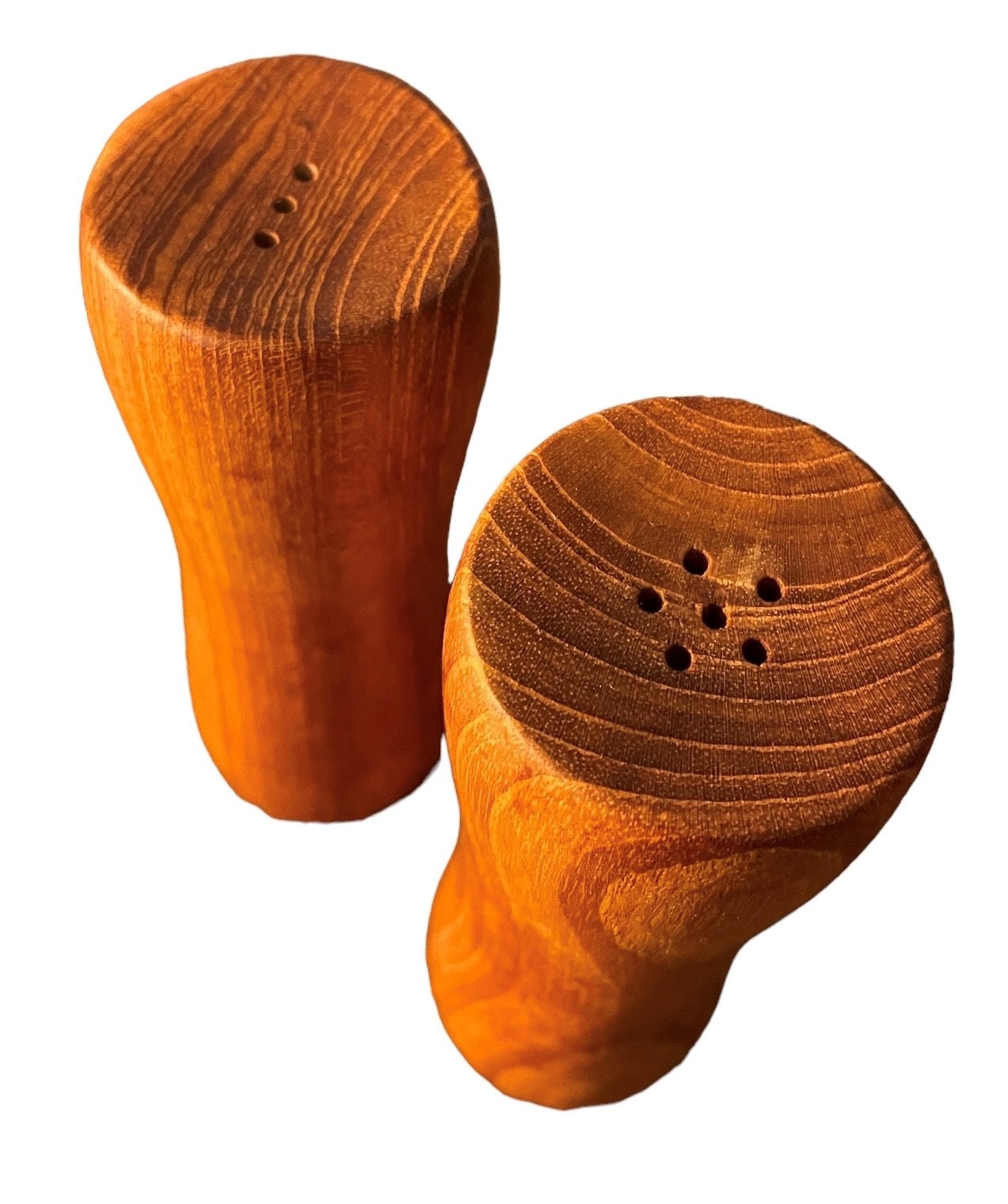 Vintage Wooden Salt and Pepper Shakers Pepper Mill and Salt Shaker Mid ...