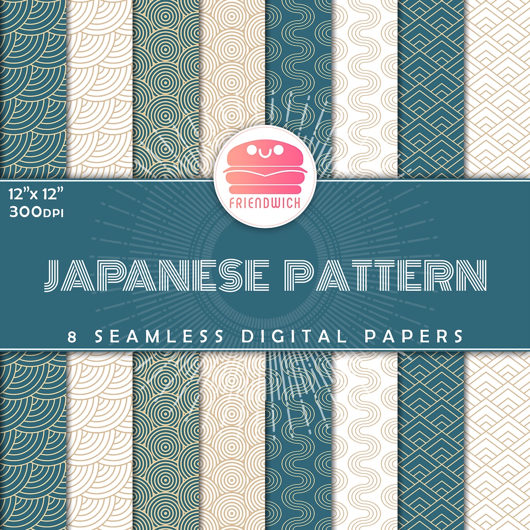 Japanese Pattern Paper, Seamless Pattern, Traditional Scrapbooking ...