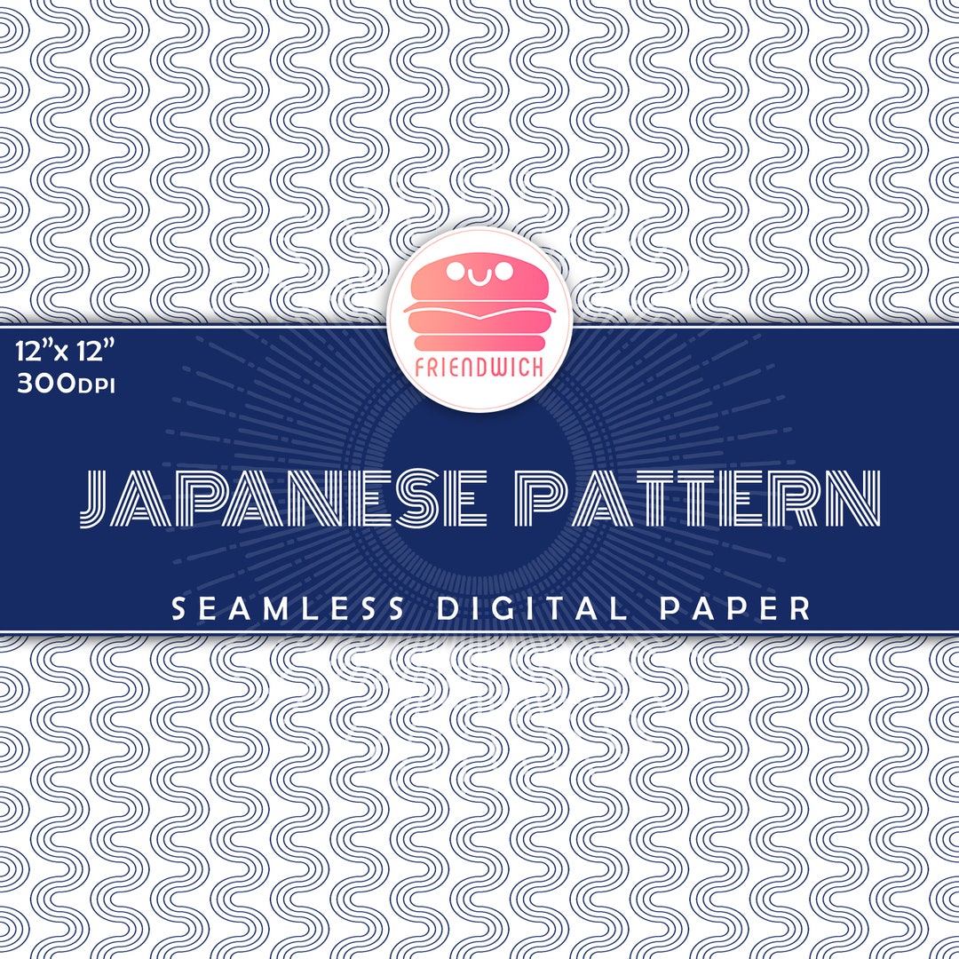 Japanese Pattern Paper, Seamless Pattern, Traditional Scrapbooking ...