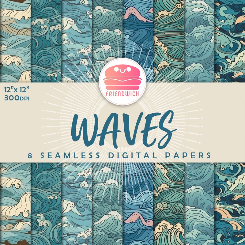 Waves Paper - Etsy