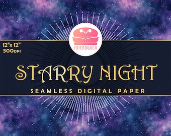 Nebula Digital Paper Galaxy Instant Download Starry Night - Etsy